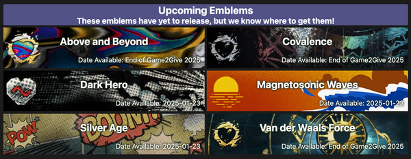 Destiny Emblem Collector v5.1.25.21 - Game2Give 2025 emblems